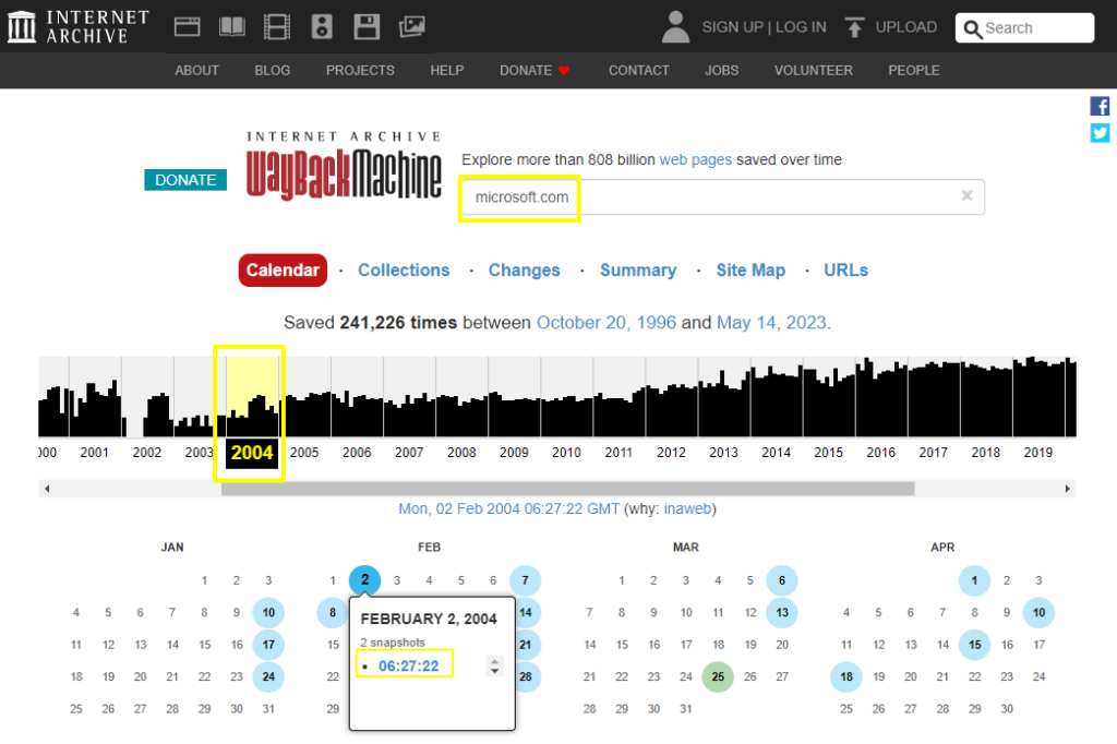 The Wayback Machine - what websites looked like in the past ...
